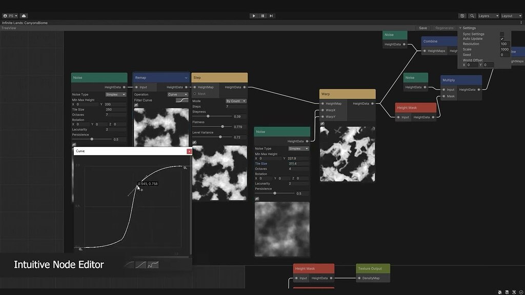 [RELEASED] Infinite Lands - Node-Based Procedural Generation using the Burst Compiler and Jobs ...
