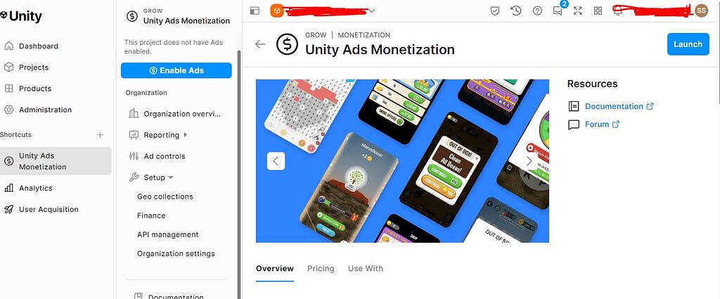 How To Added ads unit in a new project in New Unity Dashbord? - Unity Services - Unity Discussions