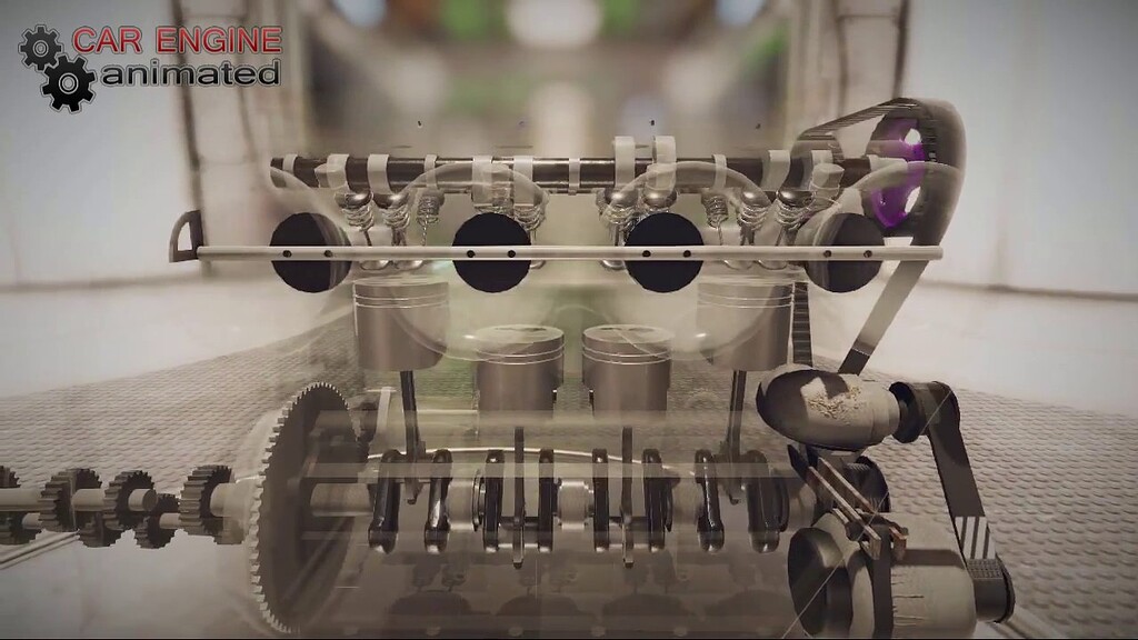 Car Engine Animated - i4 - Community Showcases - Unity Discussions