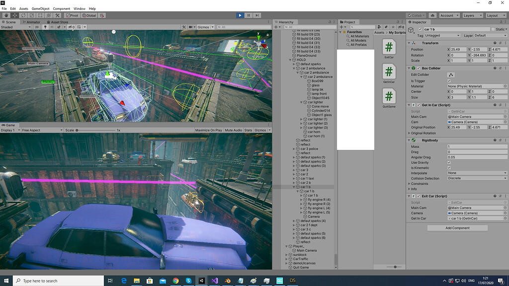Why the original position is not the same when exit a car ? - Unity Engine - Unity Discussions