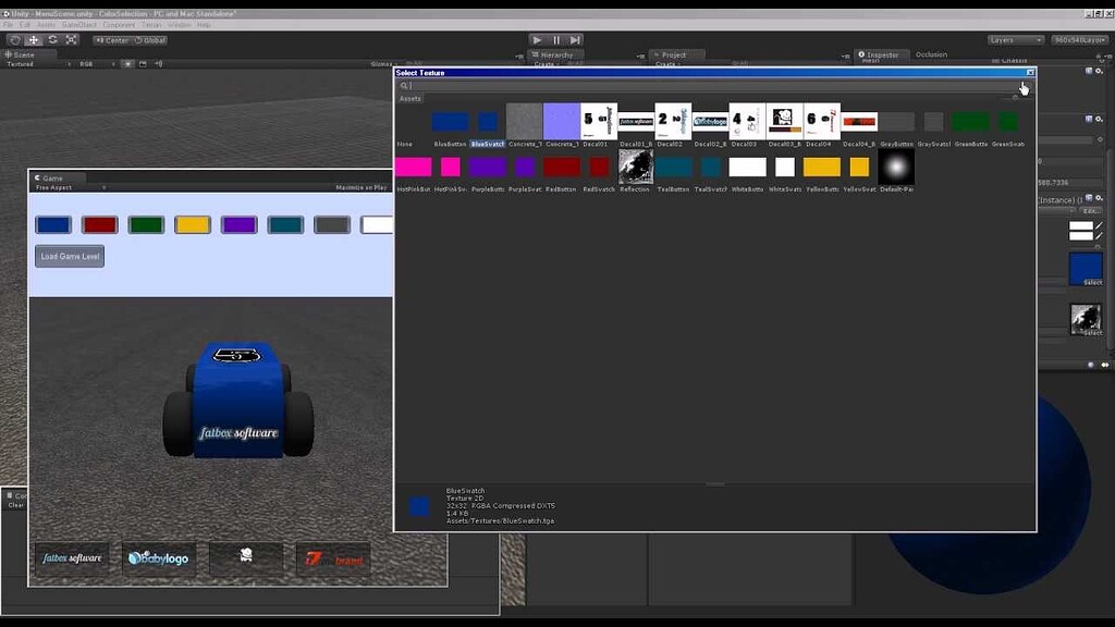 Color Select Menu for Racing Game - Unity Engine - Learn Content - Unity Discussions