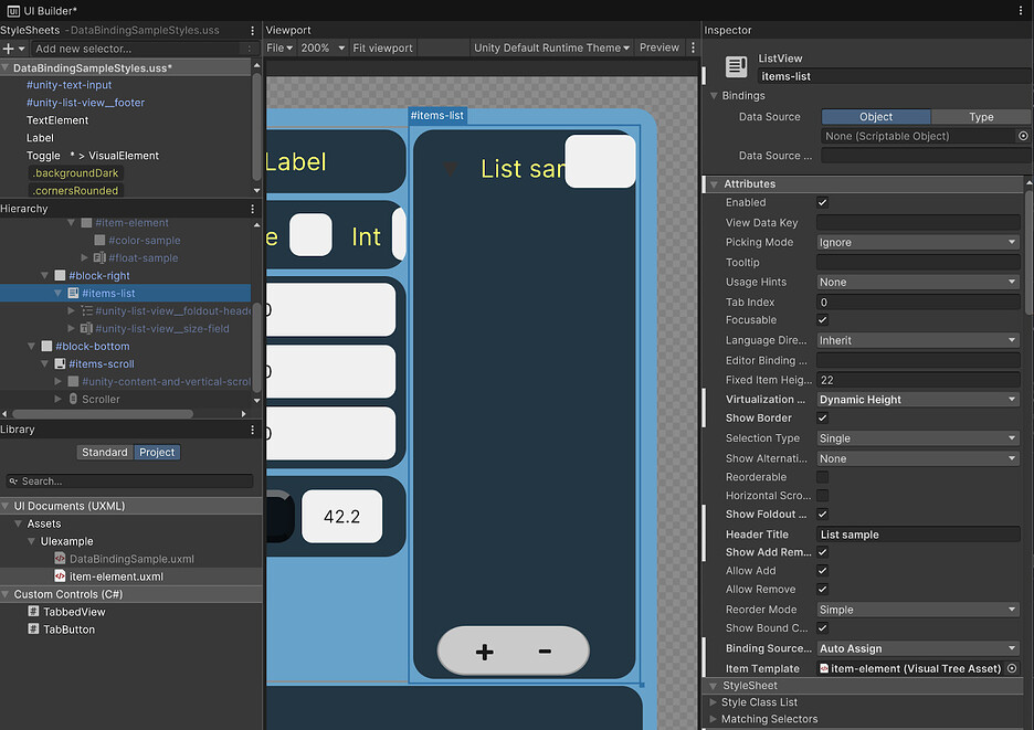 Mini-tutorial: Data binding with UI Builder and C# in 5 minutes ...