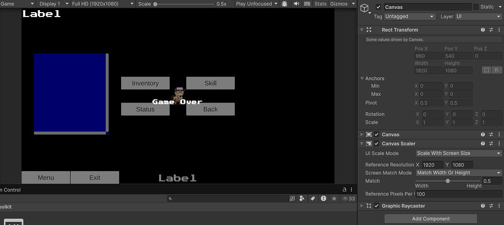 UI elements don't show properly in game review with x1 scale - Unity Engine - Unity Discussions