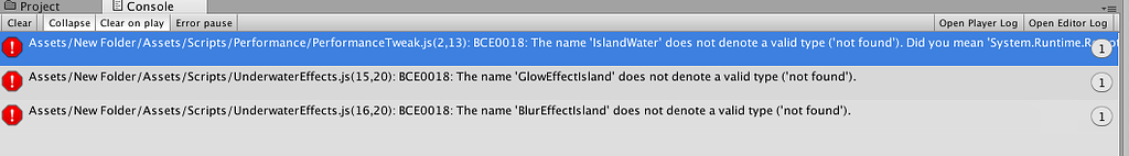 Ignoring errors? - Unity Engine - Unity Discussions Ignoring errors? - Unity Engine - Unity Discussions