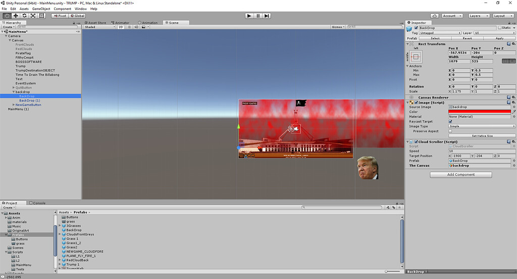 Moving/Instantiating Rect Transform Images in the U.I. as PREFABS & local vs world space ...