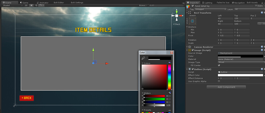 UI.Outline fills background - Unity Engine - Unity Discussions