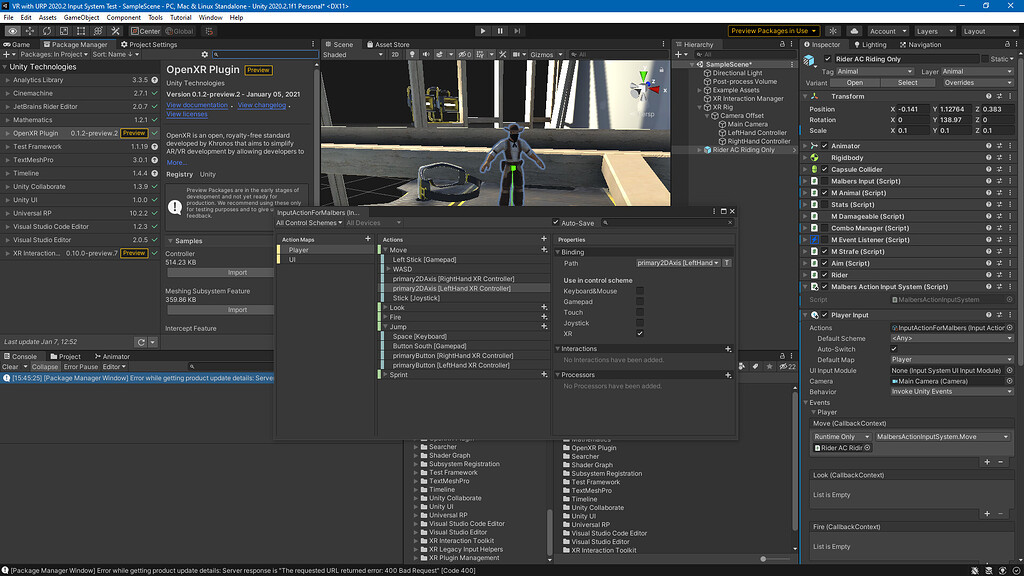 OpenXR with Input System - no LeftHand primary2DAxis - Unity Engine - Unity Discussions
