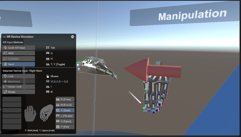 Cannot Use Virtual Hand for Object Grab with Unity XR Interaction Toolkit - Unity Engine - Unity ...