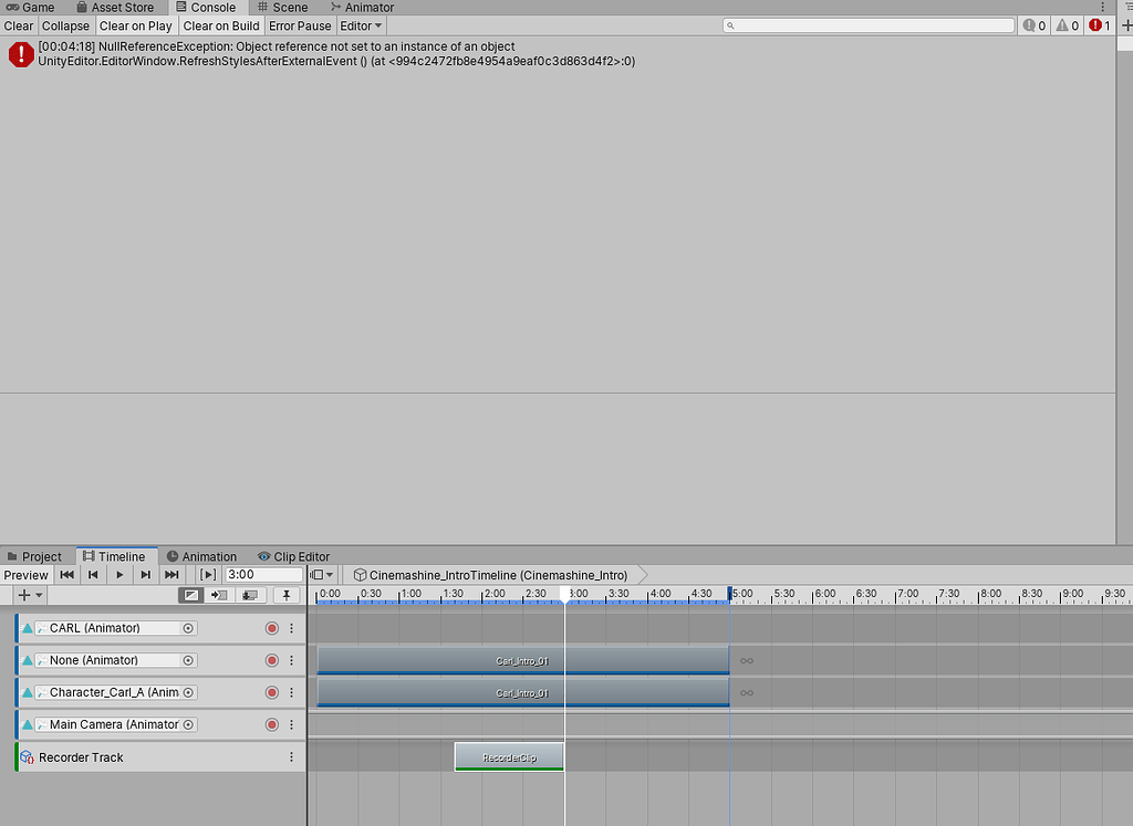 Timeline 20193b2 Wont Record Animation Unity Engine Unity Discussions