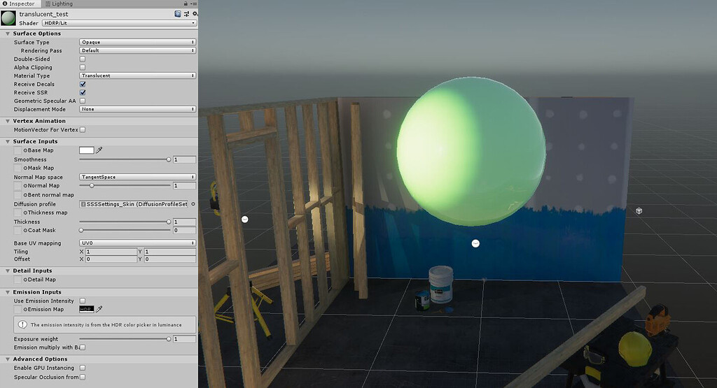 Translucent Material Issue - Unity 2019.1.0f2 HDRP 5.13 - Unity Engine - Unity Discussions
