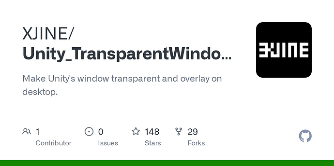 Assistance with transparent window in Unity. - Unity Engine - Unity Discussions