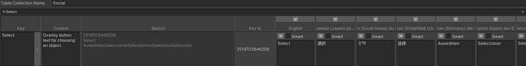 Localization Table Editor: Search does not search the first two locales - Unity Engine - Unity ...