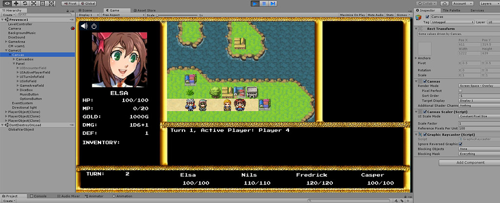 I want to make a dice seem rolling over the UI of my game but the dice never shows. - Unity ...