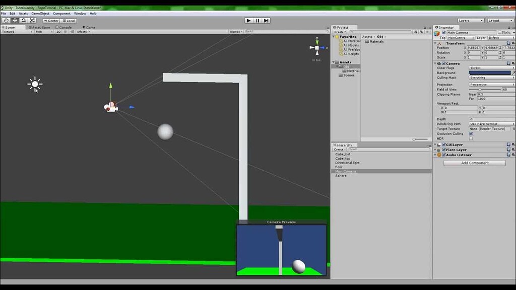 Create A Rope Using The Cloth Physics Learn Content Unity Discussions 4752