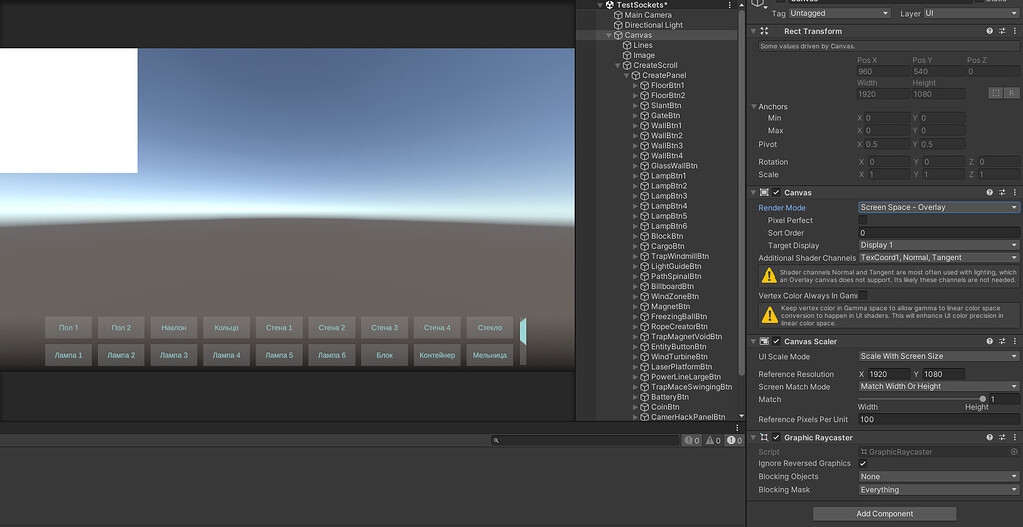 Scrollrect Is Strangely Shifted To Render Mode Screen Space Camera Unity Engine Unity