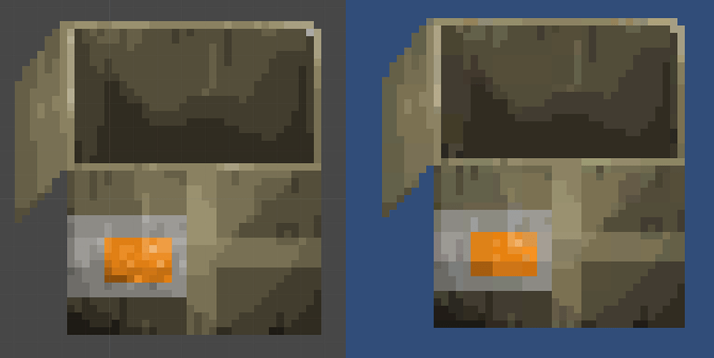 Pixel art textures look compressed even though compression's been ...