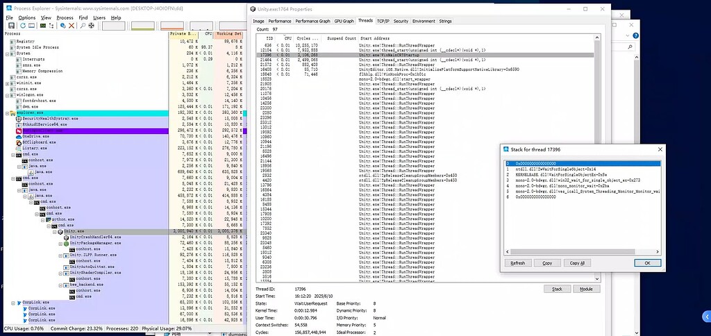 Launch Unity Stuck at Processing Assembly Phase by batchmode on windows10 - Unity Engine - Unity ...