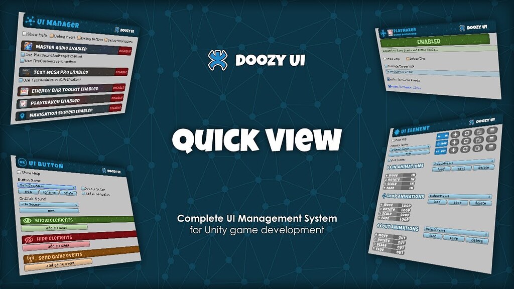 Doozyui Complete Ui Management System Page 56 Community Showcases Unity Discussions 