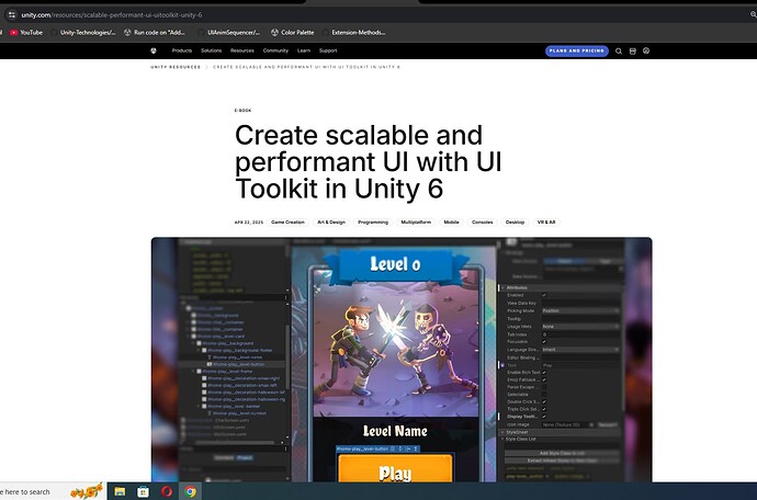 New e-book for UI artists/designers and programmers: UI Toolkit for advanced Unity developers ...