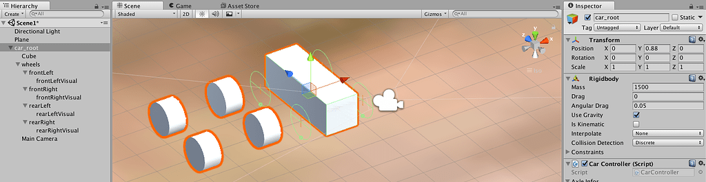 Visual wheels rotating around wrong axes (WheelCollider Tutorial). - Unity Engine - Unity ...