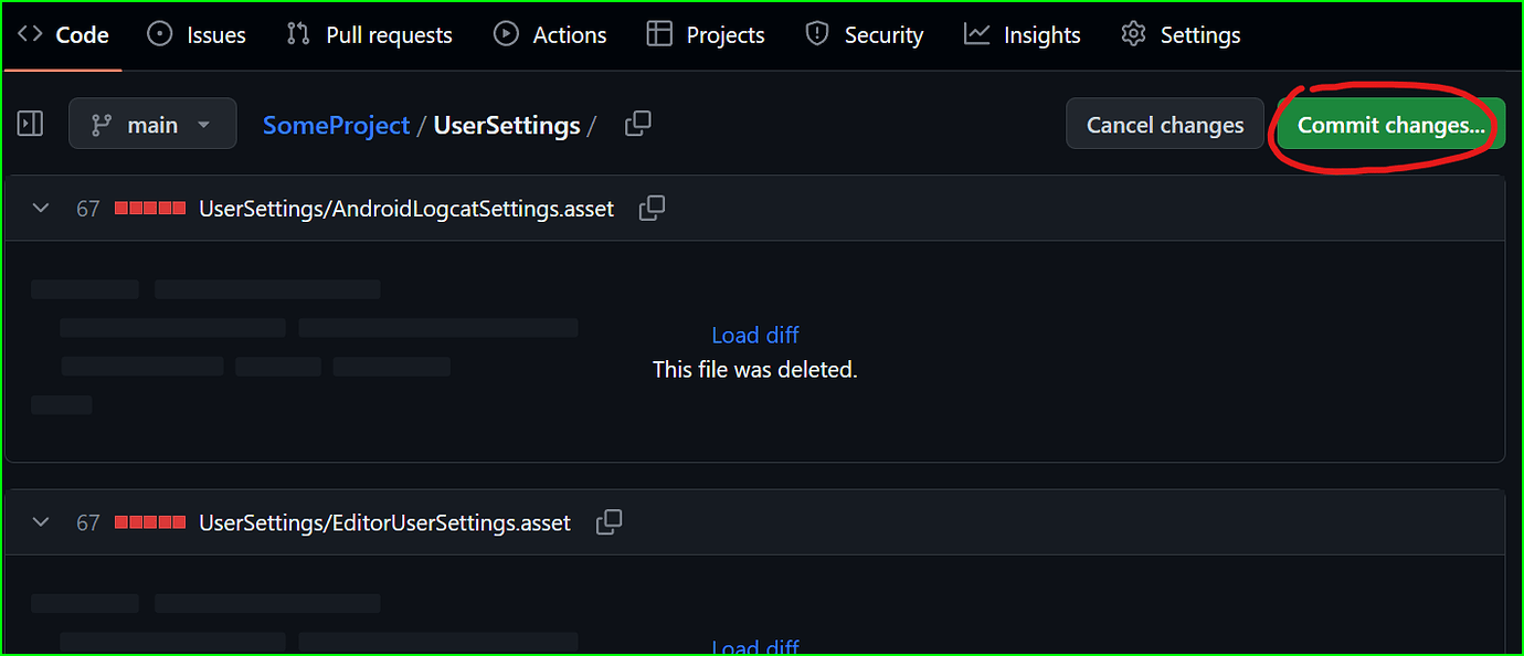 GitHub doesn't ignore the UserSettings folder and the "default-2021.dwlt" file - Unity Engine ...