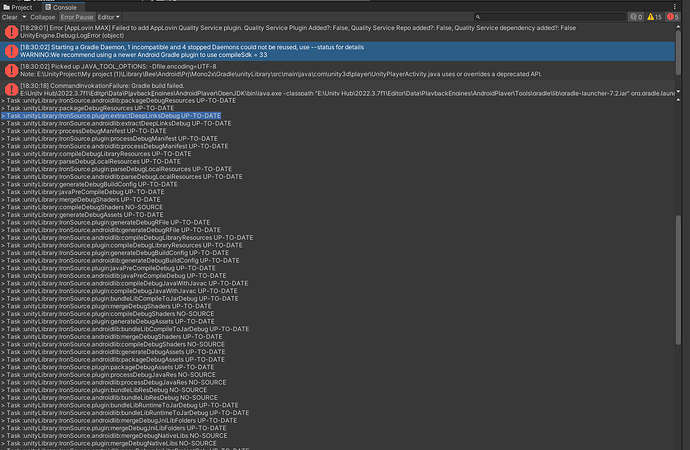 Error com.android.build.gradle.internal.tasks.CheckAarMetadataWorkAction - Unity Engine - Unity ...