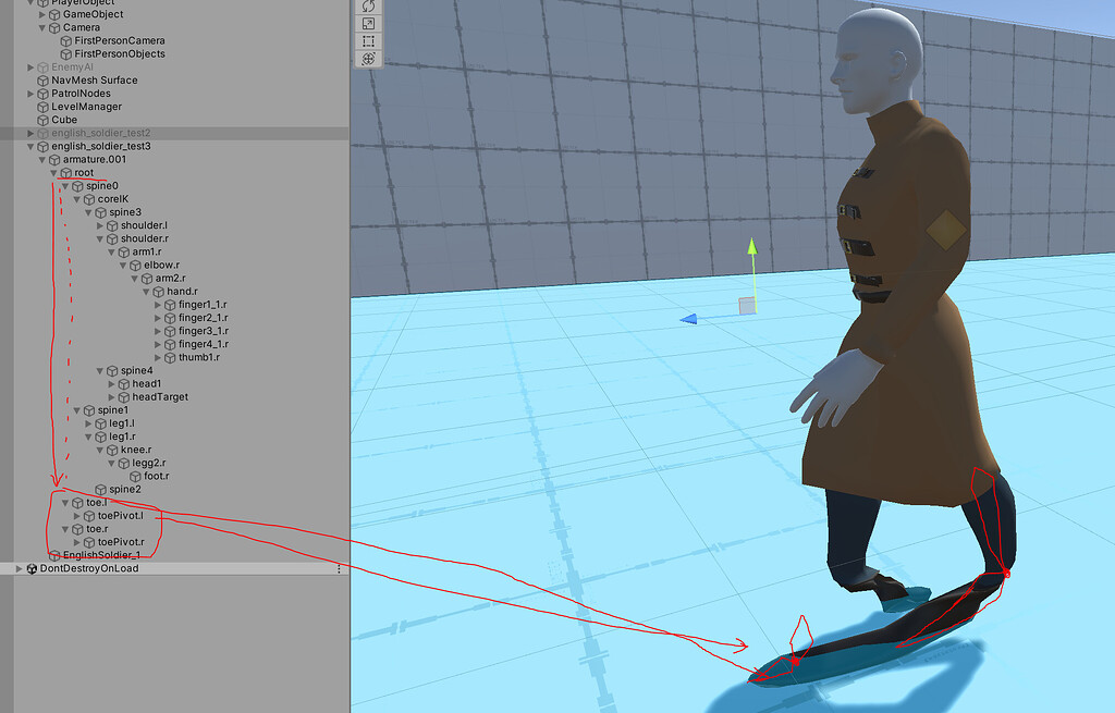 Two bones don't work while all the rest work perfectly (FBX from Blender) - Unity Engine - Unity ...