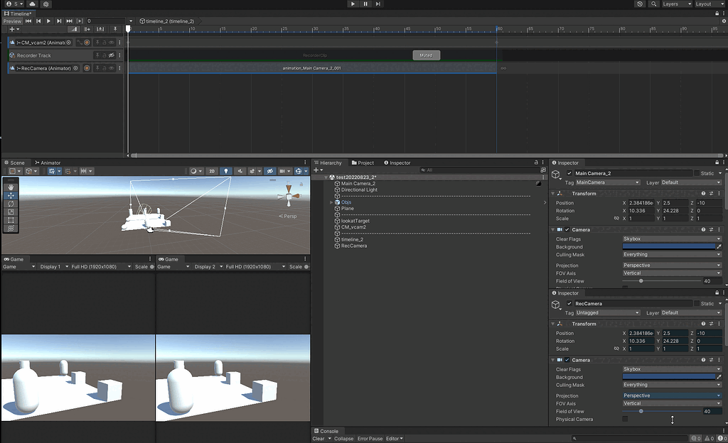 I want to export the camera movements of Cinemachine Cameras to Maya. - Unity Engine - Unity ...