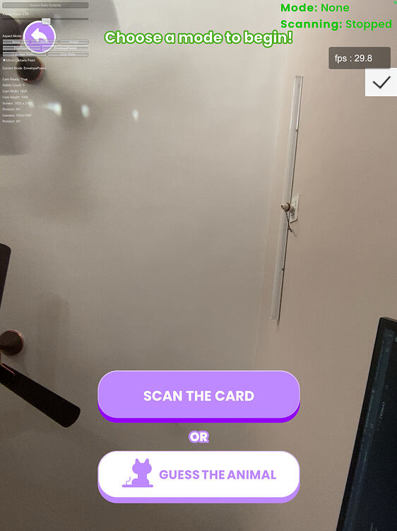 WebCamTexture appears zoomed with EnvelopeParent and letterboxed with FitInParent on iPad – FOV ...