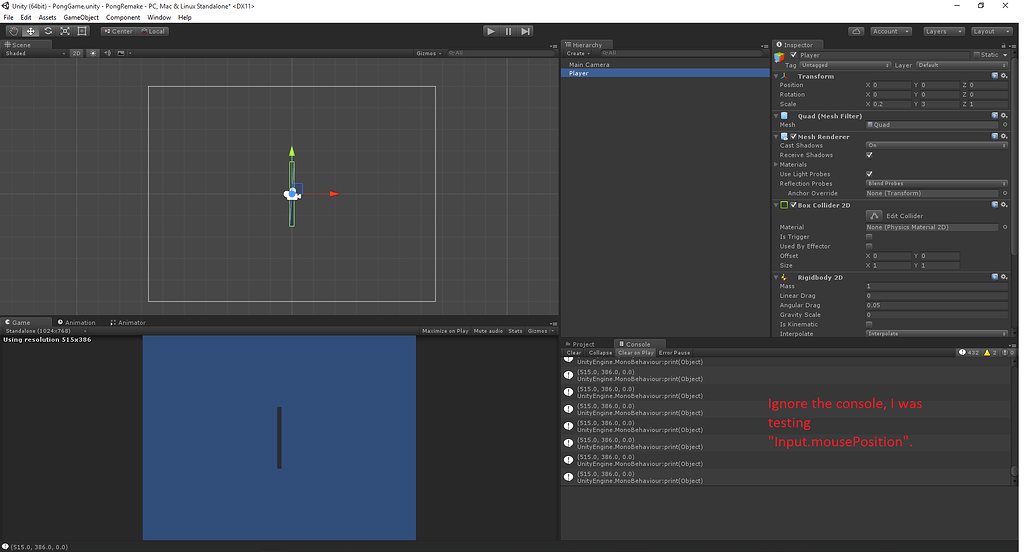 Controlling object's Y-position using the Y-position of the mouse. - Unity Engine - Unity ...