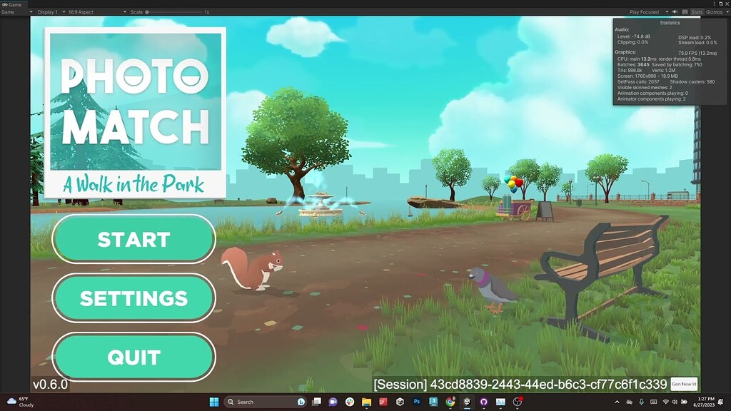 Unity 2022.3.6 Editor and Game Window extremely slow during play mode ONLY when Unity is in fo ...