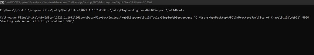 How to manually start a localhost version of WebGL build - Unity Engine - Unity Discussions