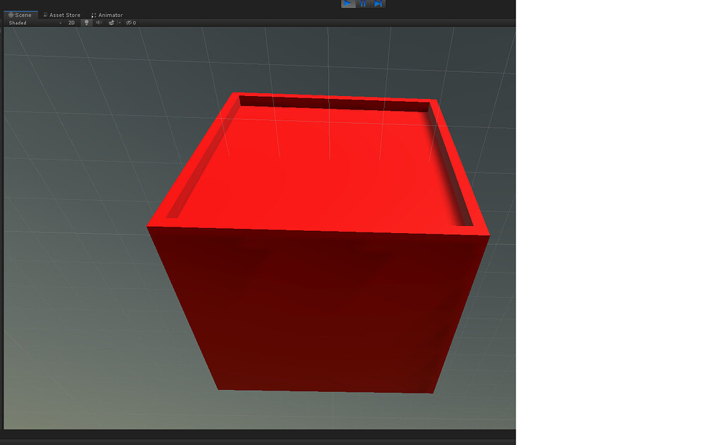 Probuilder - How "extrude-scale" type Maya to create insert in a face? - Unity Engine - Unity ...