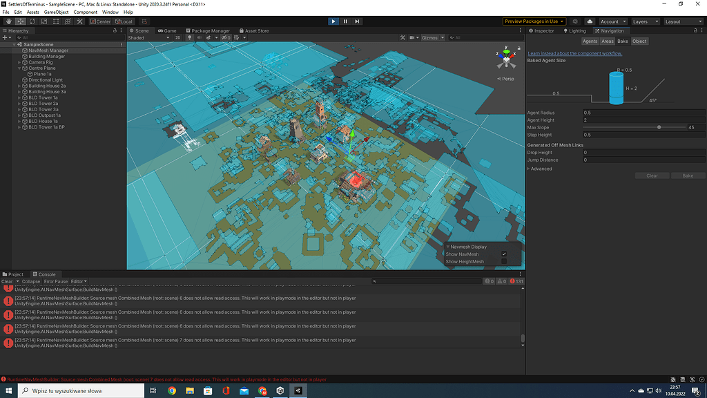 Runtime NavMesh Problems - Unity Engine - Unity Discussions Runtime NavMesh Problems - Unity Engine - Unity Discussions