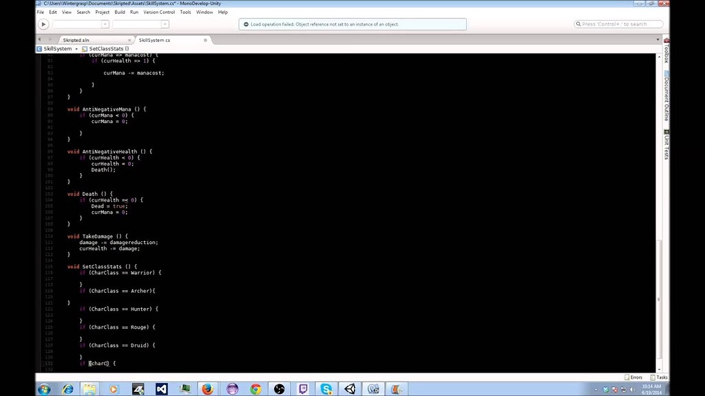[script Donation] Health Mana Stats And Class System Script Unity Engine Unity Discussions