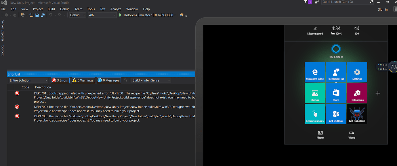 Error MSB3774 Could not find SDK "WindowsMobile, Version=10.0.16299.0" - Unity Engine - Unity ...