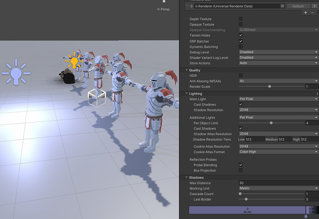 Only 1 Light is rendered, no matter which value "Per Object Limit" has ...