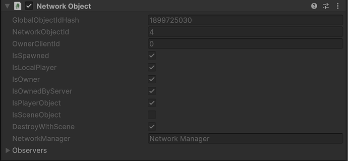 Figuring out why my client prefabs don't have IsOwner when loaded into the scene - Unity Engine ...