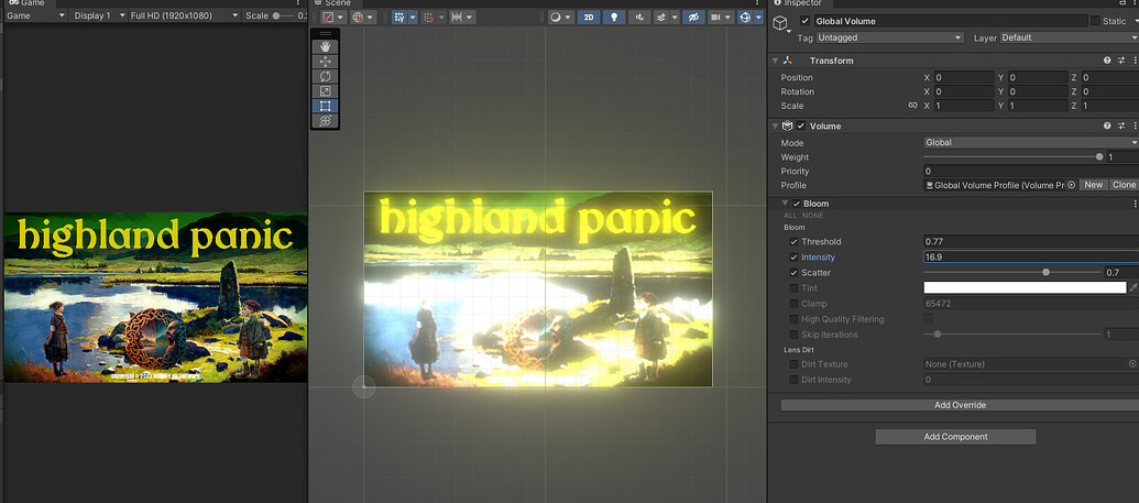 Post-processing effects not visible in game view (visible in scene view) - Unity Engine - Unity ...