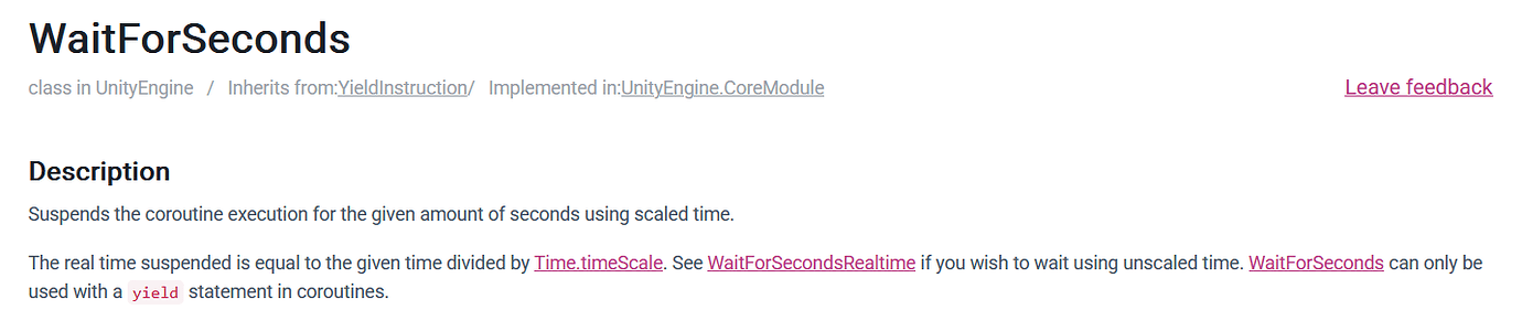 Difference Between WaitForSeconds(Time.deltaTime), yield return null ...