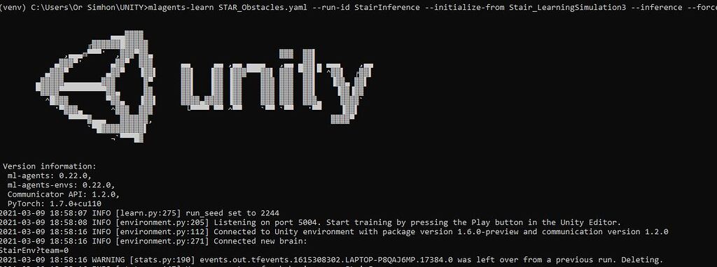 Error when using learned model as inference - Unity Engine - Unity Discussions