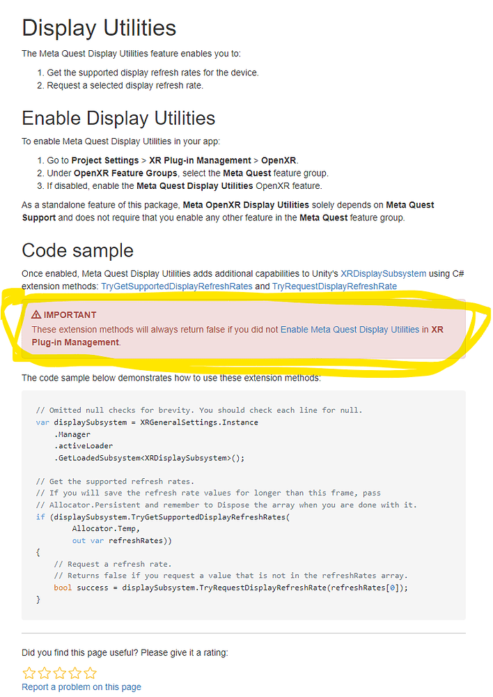 Tut for Quest 3 OpenXR refresh rate settings for standalone app - Unity Engine - Unity Discussions