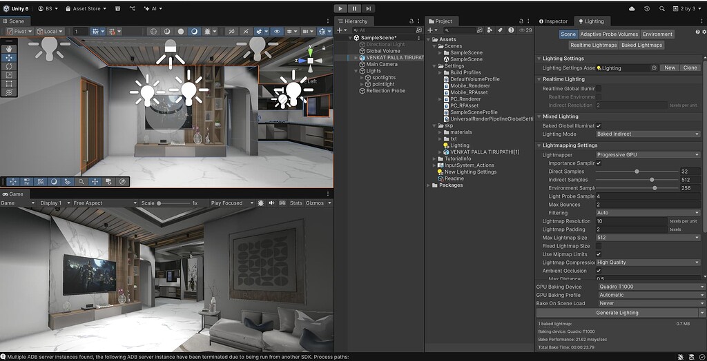 Trouble Baking Indoor Scene for Realistic Lighting & AR Performance ...