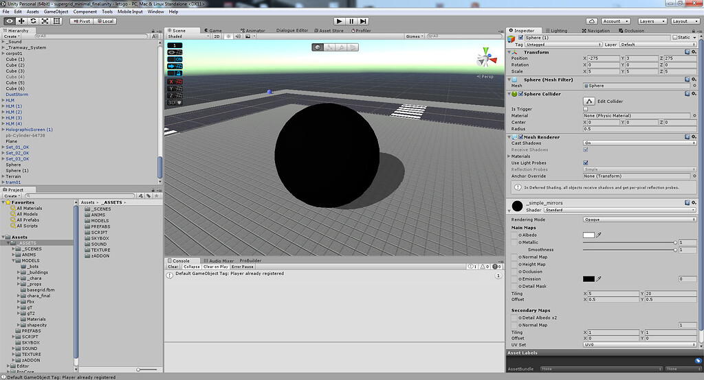 Fully metallic material is black in a specific scene - Unity Engine ...