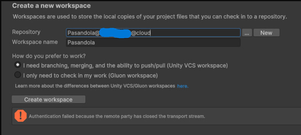Unity Version Control Connection Error - Unity Services - Unity Discussions Unity Version Control Connection Error - Unity Services - Unity Discussions