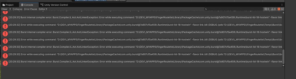 Burst Compile Error in Unity 6000.0.38f1 - How to Fix? - Unity Engine - Unity Discussions