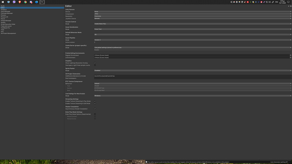 Can't close Player Settings window - Unity Engine - Unity Discussions