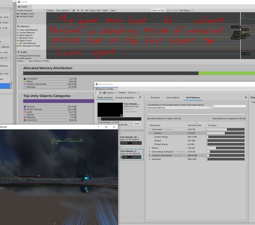 How can developers diagnose excessive "Untracked Private" ram use? - Unity Engine - Unity ...