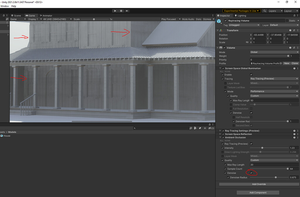 2021.2.0b11 - Ambient Occlusion Denoiser Artifacts (was fine in 2021.2.0b4) - Unity Engine ...