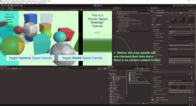 UGUI Blurred UI Image for ALL render pipelines and canvas types (overlay, camera, world ...
